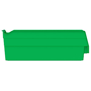 Akro-Mils 30110 Plastic Nesting Shelf Bin Box, (12-Inch x 3-Inch x 4-Inch), Green, (24-Pack)