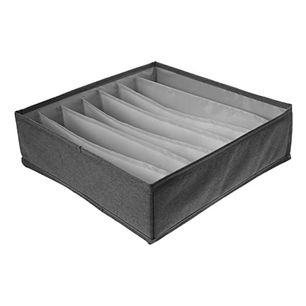 Cabilock Fabric Sock Box Hanging Drawers for Closet Grey Socks Clothes Dividers Drawer Organizer Clothes Underwear Box Clothing Organizer Underwear Storage Holder Bra Organizer Drawers Fold