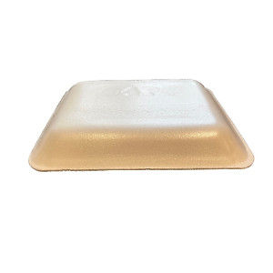 Crafts Foam Trays, White Foam Meat Tray Paint and Ink Mixing Trays Food Tray School Printmaking Trays for DIY Crafts 8 1/4" x 5 3/4" Plus Depth of 1.25 Inches (12)