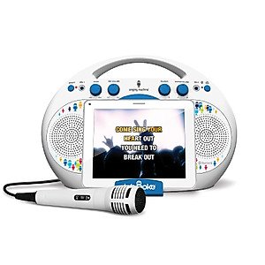 Singing Machine ISM398BT Karaoke System Home,White