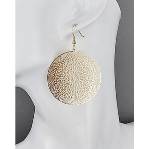 BURIUS Brass Earrings for Women Earrings - Jewelry Earrings for Women Trendy Hanging Brass Earrings