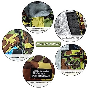 Akida Oversized Changing Robe/Swim Parka,Waterproof Surf Poncho Warm Coat Jacket,Quick Dry Wetsuit Changing Towel.（Camouflage/Gray,XL）