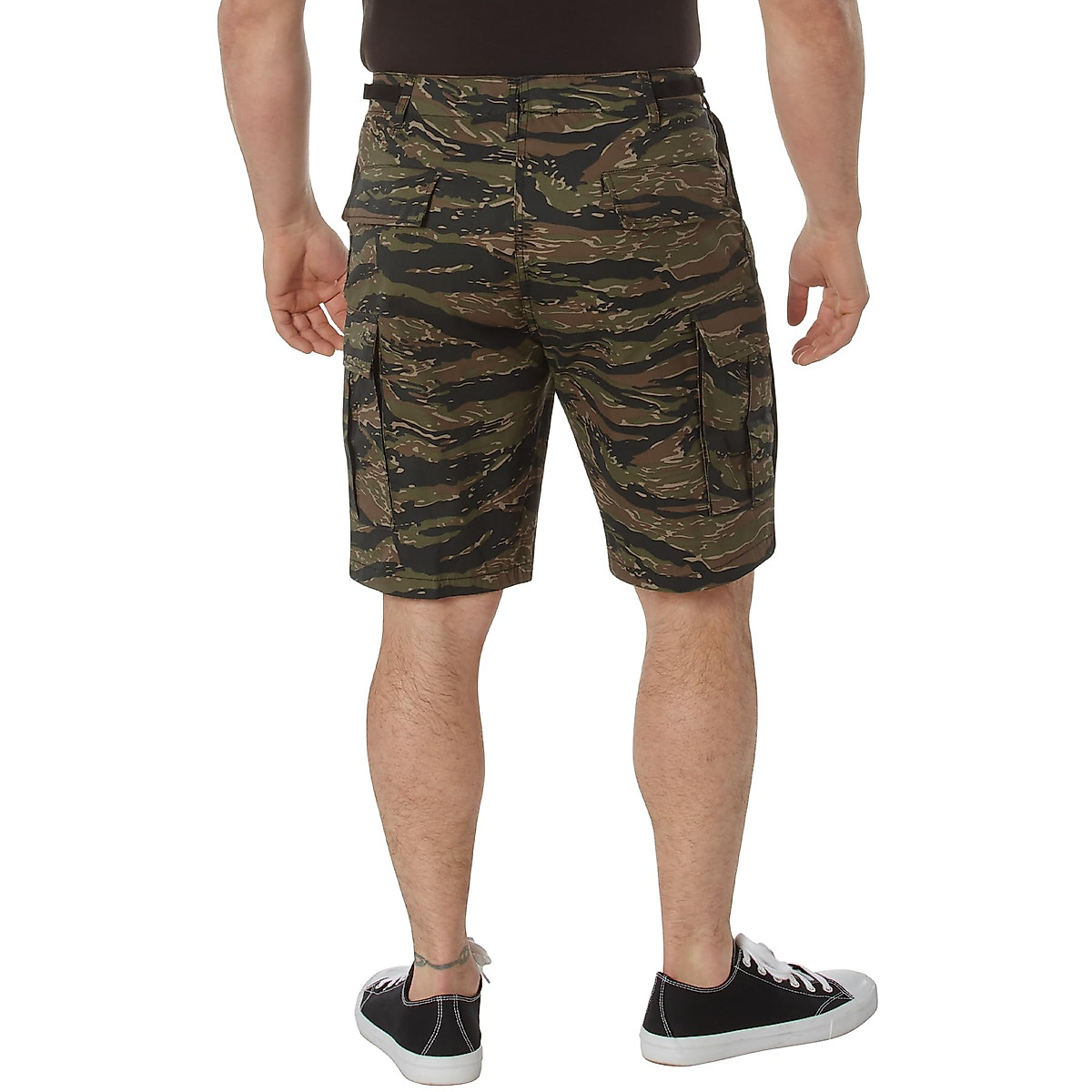 Rothco BDU Cargo Shorts Men’s Outdoor Shorts Hiking Shorts, Tiger Stripe Camo, M