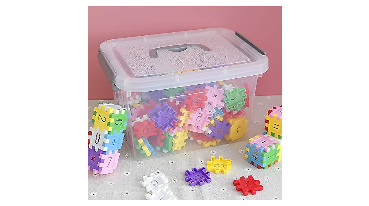 Minekkyes 6-Pack Clear Latching Storage Boxes - 7 Quart Bins