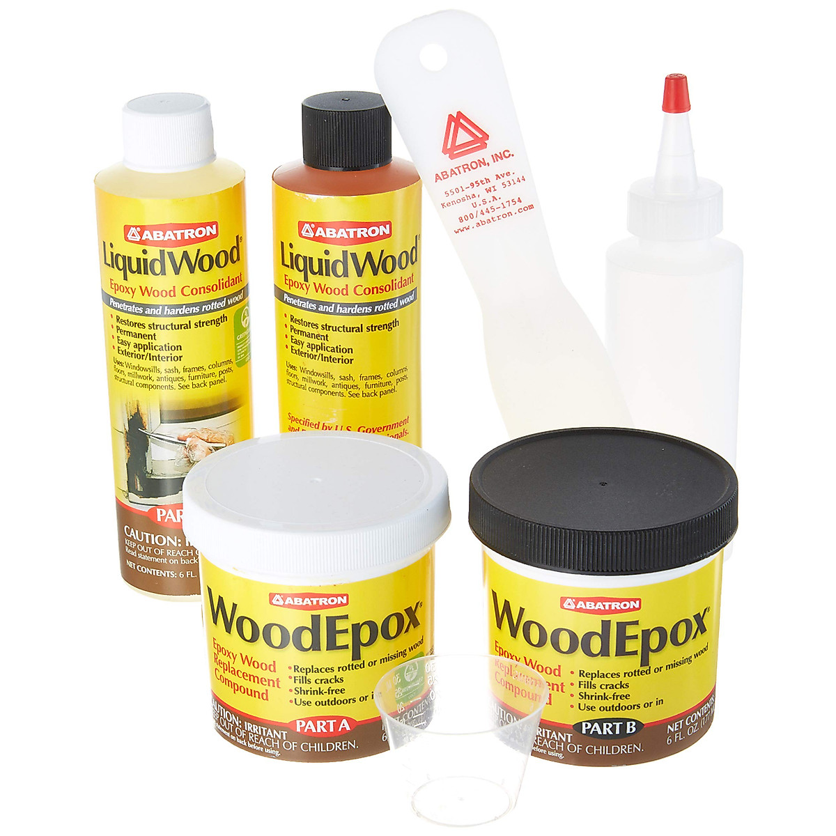 Abatron Wrk60r Wood Restoration Kit, 24 Oz