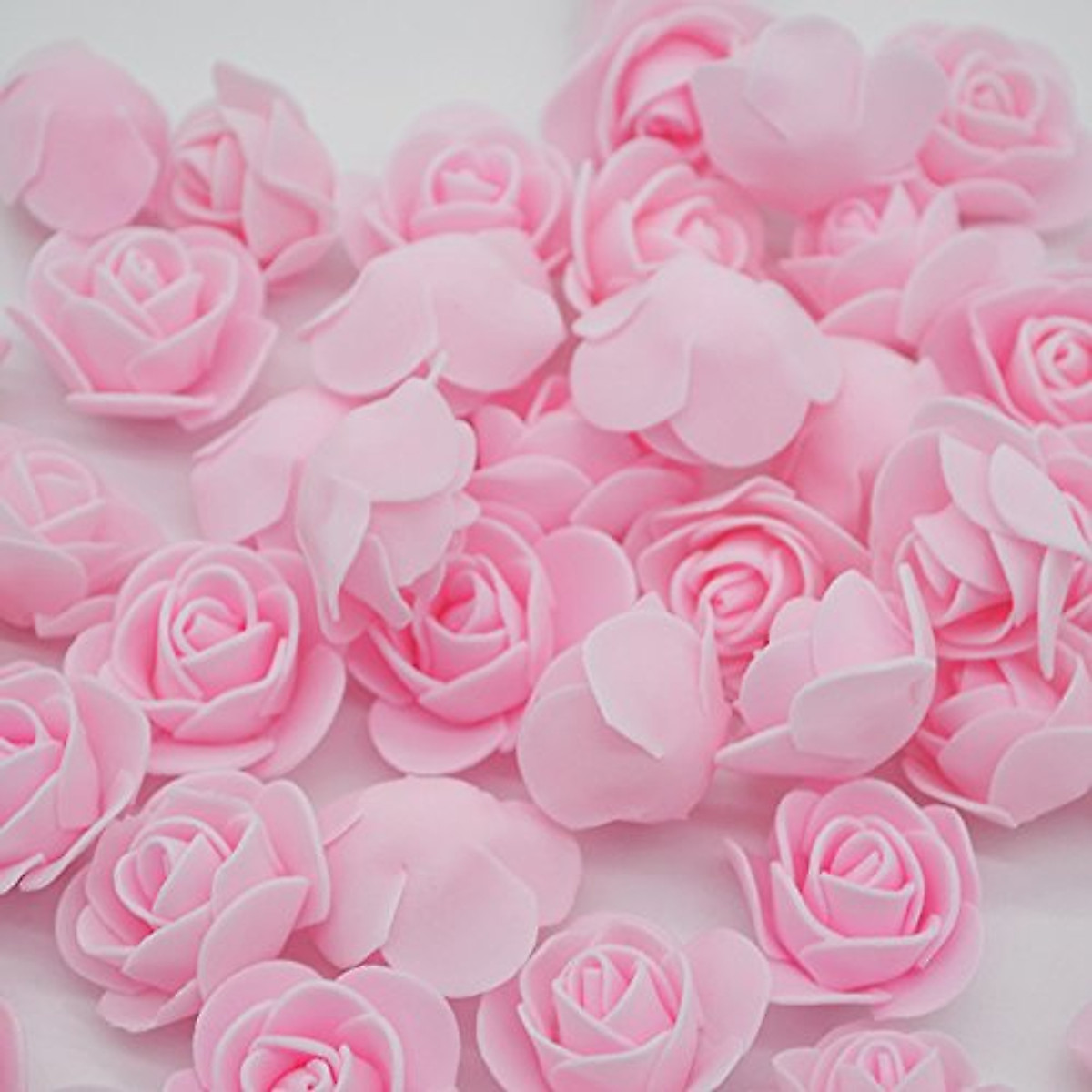 Kubert 240Pcs 3cm Foam Mini Roses Artificial Flowers for Wedding Decoration Party DIY Handmade Teddy Bear Crafts Home Garden Supplies Birthday Valentine's Day Decoration Decorative Crafts, 3 Colors