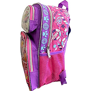 KBNL Paw Patrol 'Mighty Heroes' - Girls Deluxe 14 inches School Backpack Purple-pink