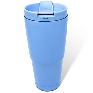 ENGEL 22oz Insulated Tumbler – Powder Coated Blue, Stainless Steel Double-Wall Vacuum Cup, Keeps Drinks Hot or Cold, Spill-Resistant Lid, Non-Slip Base in a Durable & Sweat-Free Design