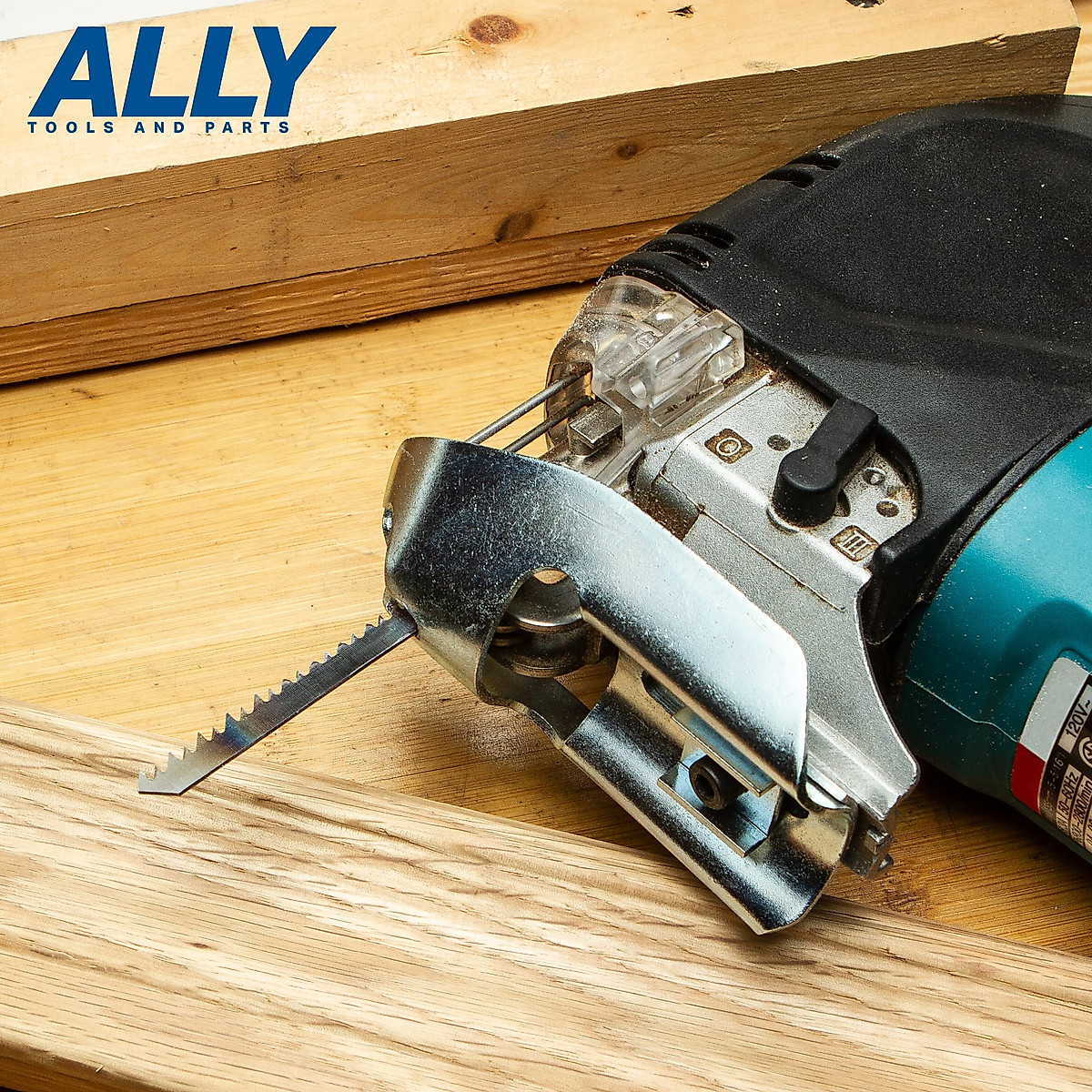 Ally Tools Coping Foot (2 Sets) for Jigsaw Attachment, Compatible with Most jigsaws, Allows Jigsaw to Bevel, Turn, and Pitch The Blade Without The Need for jigs or templates - Ideal for Contractors