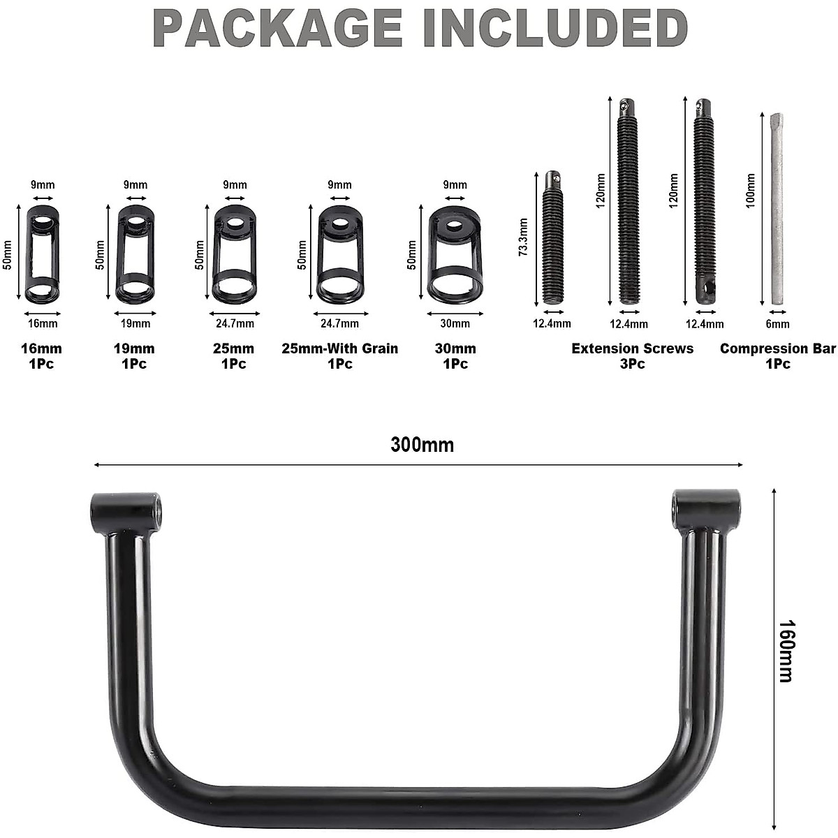 BTSHUB 10pcs Valve Spring Compressor Engine Vehicle Compression Clamp Tool for Motorcycle, ATV, Car