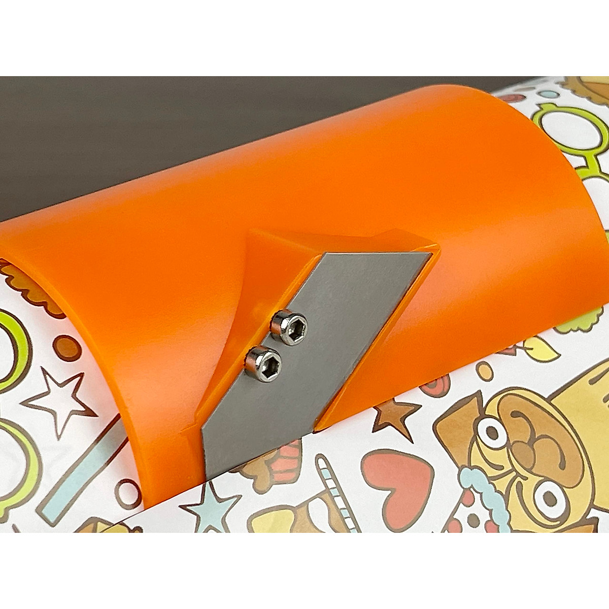 MasBros Gift Wrap Paper Cutter Birthday & Christmas Wrapping Paper Cutter with Replaceable Utility Blade 2-Pack