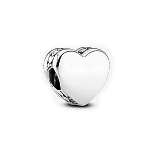 Pandora Heart Charm - Compatible Moments Bracelets - Jewelry for Women - Gift for Women in Your Life - Made with Sterling Silver