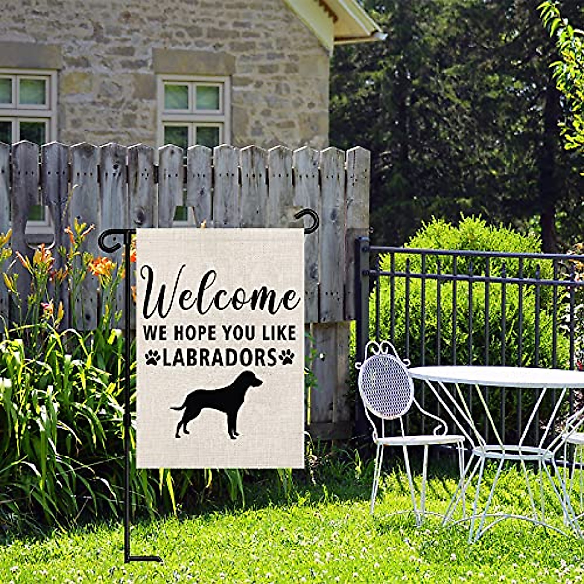 Labrador Garden Flag Labrador Flag Welcome We Hope You Like Labradors Garden Flag (Like Labradors F)