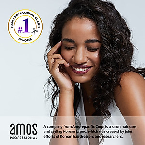AMOS PROFESSIONAL Curl Defining Cream 5.1oz (150ml) | Hydrating Hair Serum for Moisturized Curls and Healthy Waves | Korean Curl Defining Cream with Citrus Green Floral Fragrance