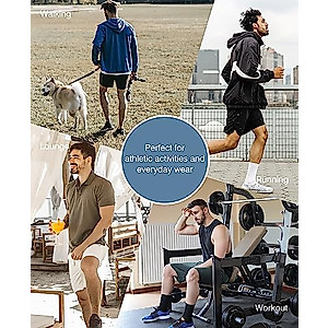 JMIERR Men's Cotton Sweat Shorts with Pockets Workout Lounge Jogger Gym Shorts 7 inch Inseam Basketball Shorts for Men, US38(XL), A Red