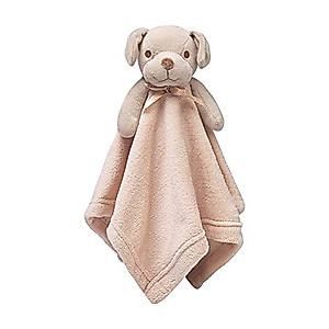 Pro Goleem Dog Security Blanket Brown Soft Puppy Lovey for Boys and Girls Unisex Lovie Baby Gifts for Toddler and Infant 16 Inch