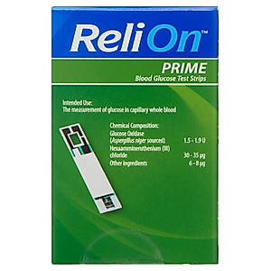 Relion Test Strips - Prime and Platinum Diabetes Glucose Meter 50 Counts (Pack of 1), Boxed by Fusion Shop Store