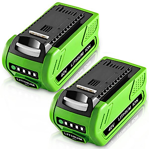 OHYES BAT 2Packs 40V 6000mAh Lithium-ion Replacement Battery Compatible with Greenworks 40V Battery G-MAX Power Tools 29252 20202 22262 25312 25322 20642 22272 27062 29462 29472 Tools(NOT for Gen 1)