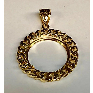 TEX 14k Yellow Gold Pendant, 1/2oz US American Eagle Coin, Approx 25g
