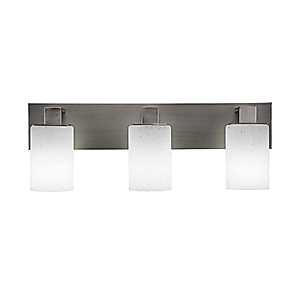 Toltec Lighting 583-GP-310 Apollo 3 Light Bath Bar with 4" White Muslin Glass