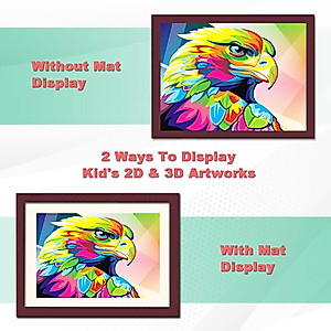 DORUIMI Kids Art Frame, 8.5x11 Kids Art Display Frames Front Opening, Kids Artwork Frames Changeable, Artwork Display Storage Frames A4 Picture for Children Art Projects Home Office Drawing Storage