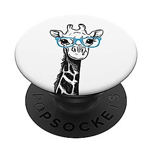 Cute Giraffe PopSockets PopGrip: Swappable Grip for Phones & Tablets