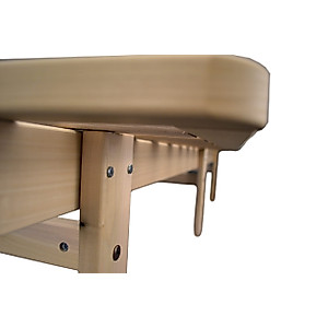 KD Frames Ekko Platform Bed - Queen Bed Frame - Unfinished Wood Bed Frame - Natural, Minimalist Bed - Floating Bed Design - Easy Assembly, No Box Spring Needed - Solid Wood Queen Platform Bed