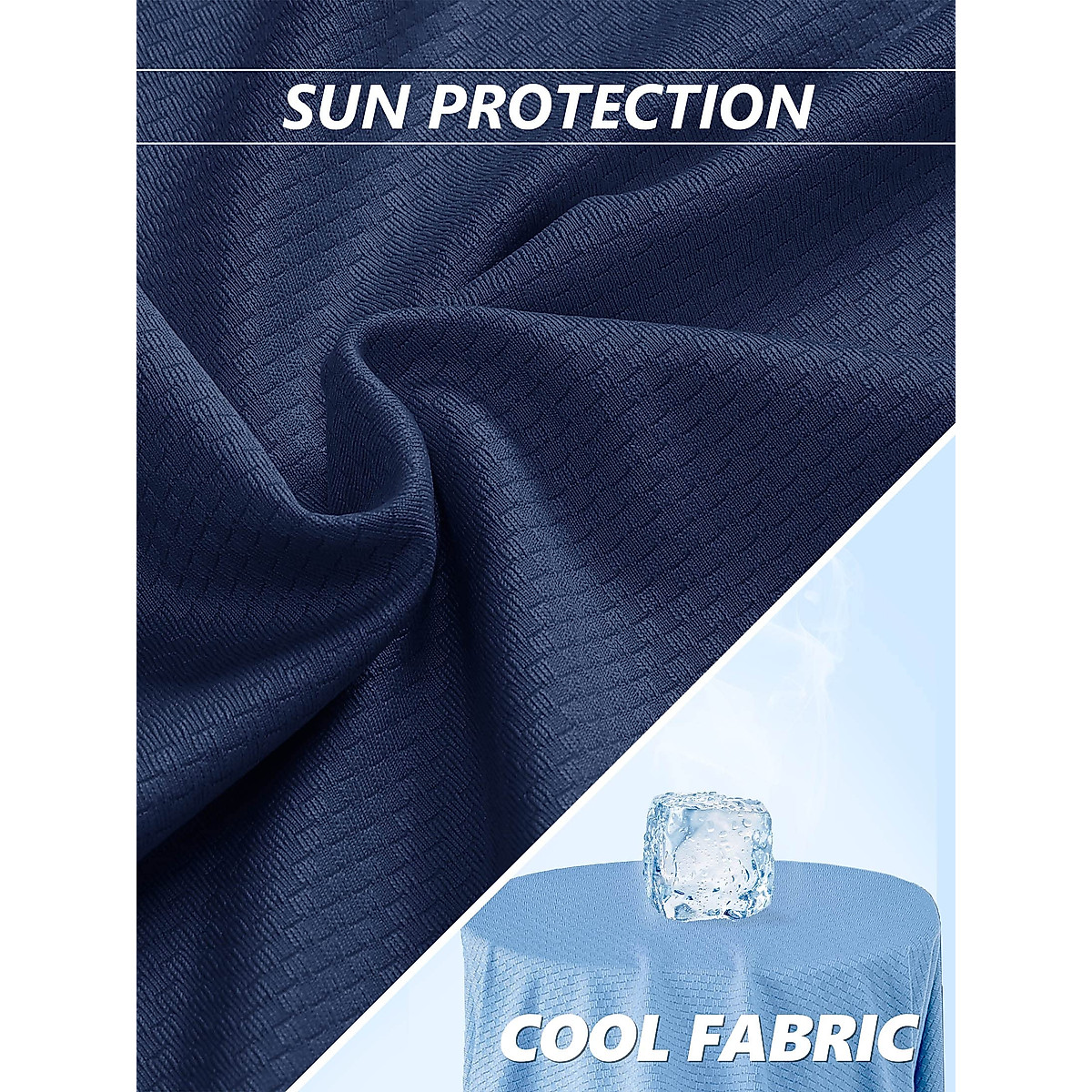 TACVASEN Sun Protection Shirts for Women UPF 50+ Full Zip Performance UV Hoodies Shirt Lightweight, White, L