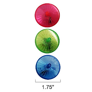ArtCreativity Light Up Spinning Top Toys, Set of 12, Flashing Spin Toys with LED Effects, Light Up Birthday Party Favors for Boys and Girls, Goodie Bag Fillers for Kids