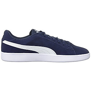 PUMA mens Smash V2 Sneaker, Peacoat/White, 10.5 US