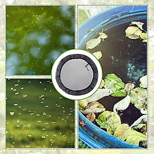 Mesh Cover for Rain Barrels - 2pcs 39in Rain Barrel Netting with Drawstring, Water Collection Buckets Tank Protector Screen for Preventing Fallen Leaves in Outdoor Garden Eaves