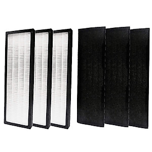 Nispira True HEPA Filter Replacement For GermGuardian FLT5000 Air Purifier AC5000, AC5000e, AC5250pt, AC5350b, AC5350bca, AC5350w, AC5300b, CDAP5500, BXAP040, BXAP250 Idylis IAP GG 125, 3 Packs