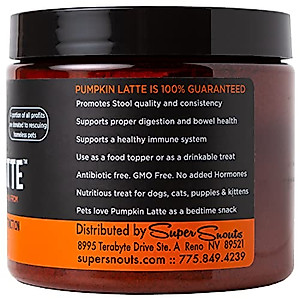 Diggin's Your Dog Super Snouts Pumpkin Latte Digestive Supplement for Dogs and Cats, 5 Ounce - Antibiotic Free, Maintains Healthy Gut, Promotes Stool Consistency
