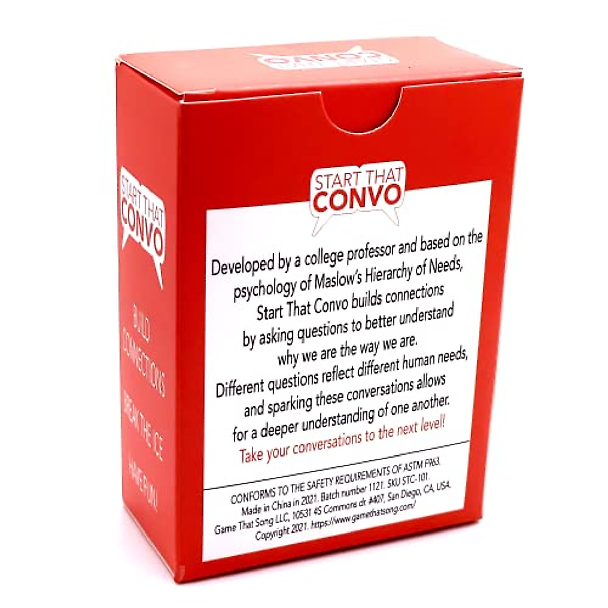 Start That Convo - Conversation Starter Cards for Teens, Friends, Couples and Teachers. Great for Get to Know You Games and Activities.