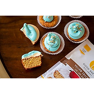 Good Dee's Keto Yellow Snack Cake Mix, Gluten Free, No Added Sugar, Gluten Free, Grain-Free, Soy-Free, Diabetic, Atkins & WW Friendly (2g Net Carbs, 12 Serving)