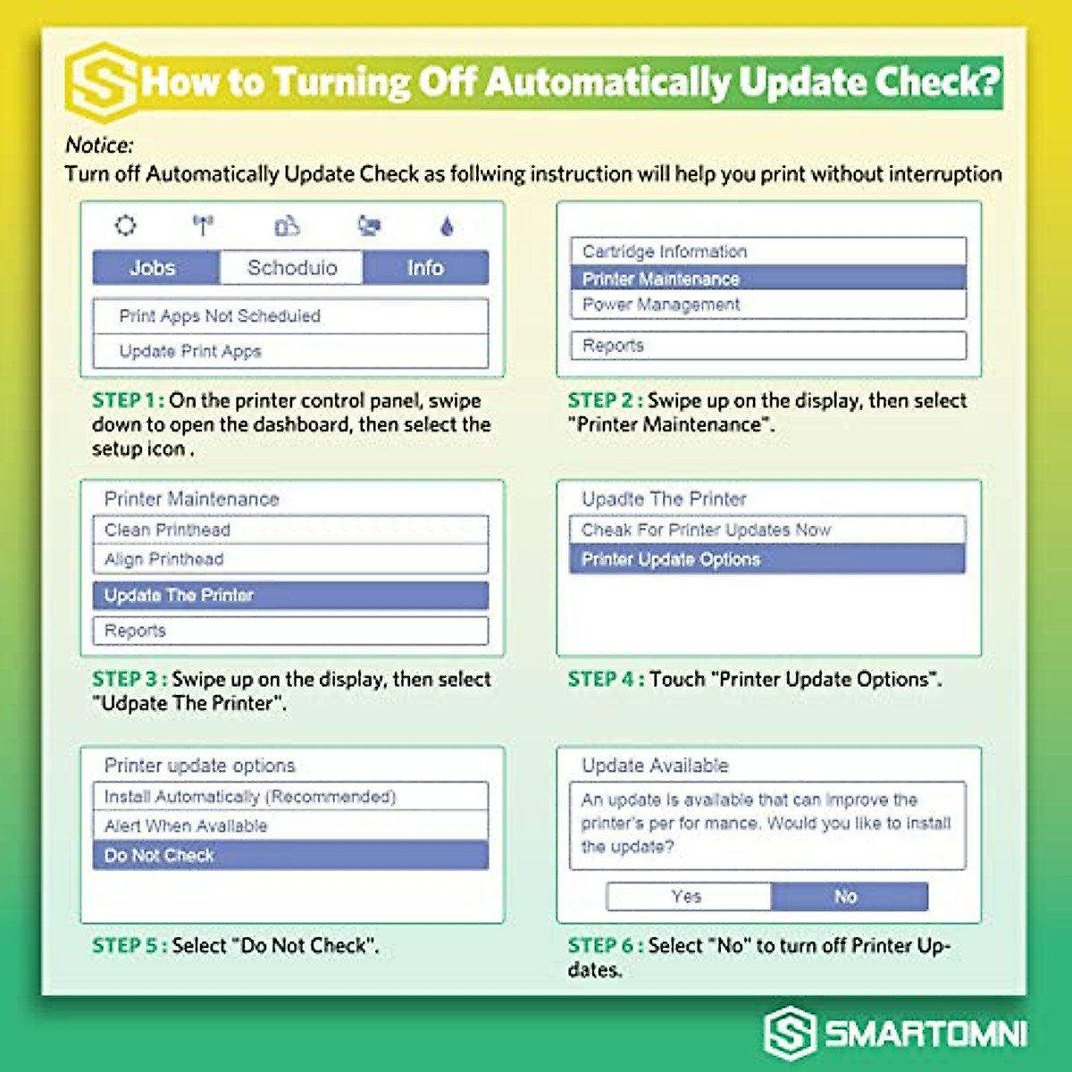 S SMARTOMNI Compatible 902XL Ink Cartridges Upgraded-Chip Replacement for HP 902 902XL Ink Cartridge Combo Pack Black and Color for Use in HP OfficeJet Pro 6960 6962 6970 6975 6978 6968 6975