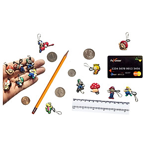 6 pcs Crystal Flowers Zipper Pull Charms for Jacket Backpack Bag Pendant