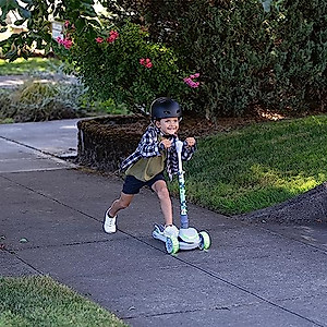 Jetson Disney Grogu™ 3-Wheel Kick Kids Scooter, LED Lights on Stem & Light-Up Wheels, Lightweight Frame, Height-Adjustable Handlebar, Lean-to-Steer System, Easy-Fold Mechanism, Ages 3+, JBYOD-3KIK