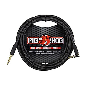 Blackstar FLY3 3 Watt Battery Powered Guitar Amp Bundle with Straight-to-Right Angle Guitar Cable and 1/4 inch Right Angle Instrument Cable (3 Items)