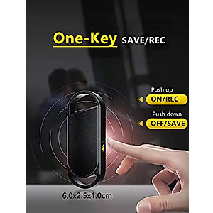 64GB Mini Voice Recorder, Voice Activated Recorder with Triple Noise Reduction, with 750 Hours Recording Capacity and 30 Hours Battery Time for Class Lecture, Interview, Meeting