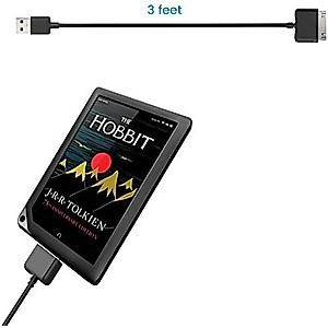 Smays Barnes & Noble Nook Tablet Charger Cable: USB Charging and Data Sync for Nook HD, HD+, Color, and Glowlight Models
