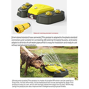 SSXX Dog Outdoor Dog Drinking Water Fountain Step On, Step On Dog/Pet Water Dispenser System, Provides Fresh Water, Sturdy, Easy to Use Bathing Water Spray Dog Toy （Popular Color）, Large