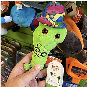 GIANTmicrobes THC Plush – Learn About Tetrahydrocannabinol, Science and Health with This Fun Gift for Friends, Scientists, Educators, Healthcare Experts and Anyone with a Healthy Sense of Humor