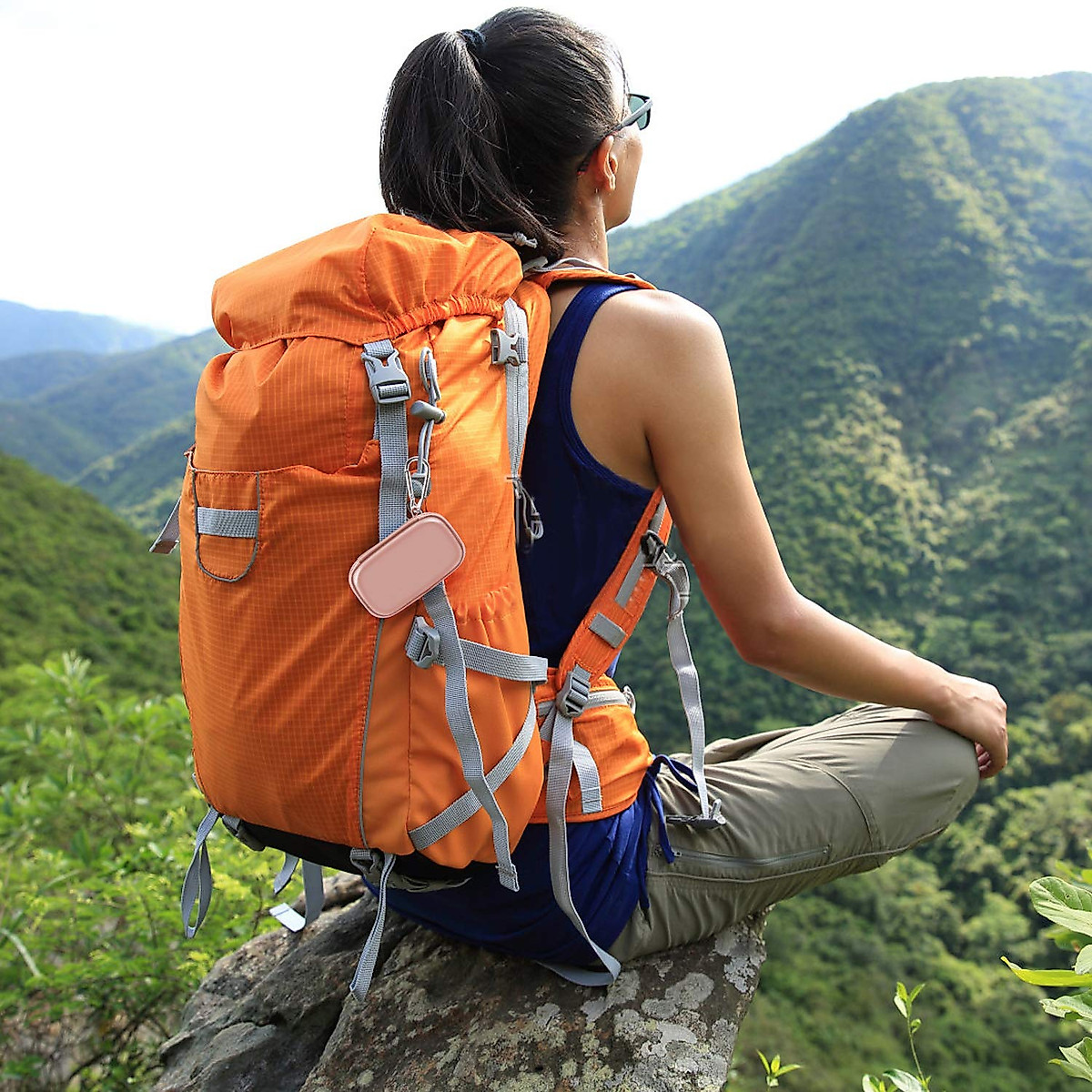 MP3 & MP4 Player Case for SOULCKER/G.G.Martinsen/Grtdhx/iPod Nano/Sandisk Music Player/Sony NW-A45 and Other Music Players with Bluetooth. Fit for Earbuds, USB Cable, Memory Card - Rose Gold