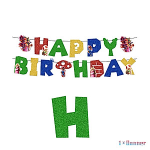 Soniics Birthday Party Supplies - 187pcs Birthday Party Decorations Include Backdrop, Banner, Tableware, Tablecloth, Cake Cupcake Toppers, Foil Balloons, Balloons, Stickers, Swirls (Random Theme)