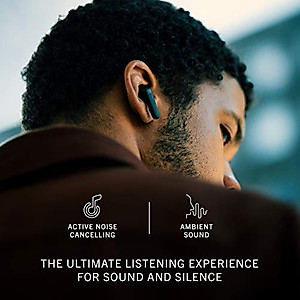 Urbanista London True Wireless Earbuds Headphones with Active Noise Cancelling, 25 Hours Playtime, Touch Controls & 6 Microphones for Clear Calling, Bluetooth 5.0 Earphones, Blue