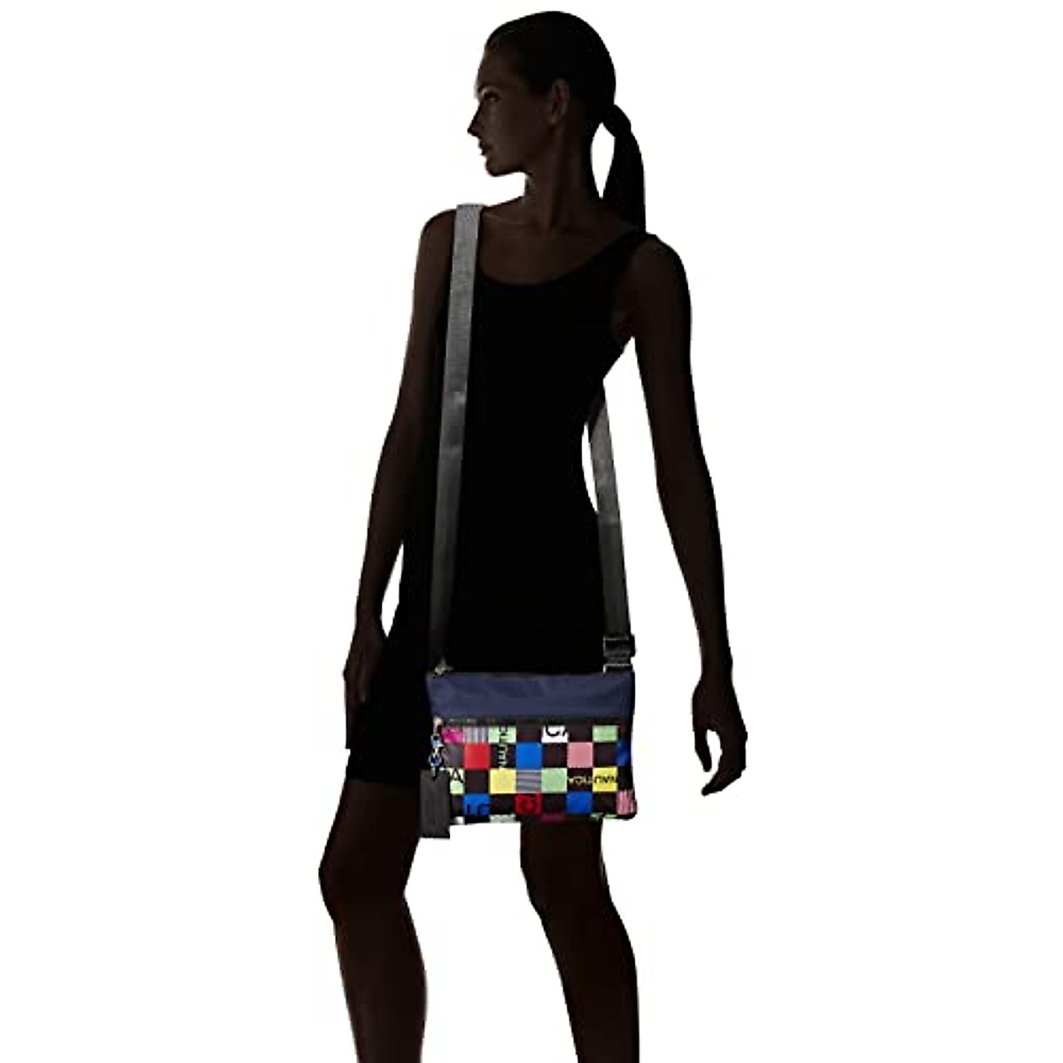 Nautica womens Nautica Pennant Nylon Adjustable Crossbody, Indigo, One Size US