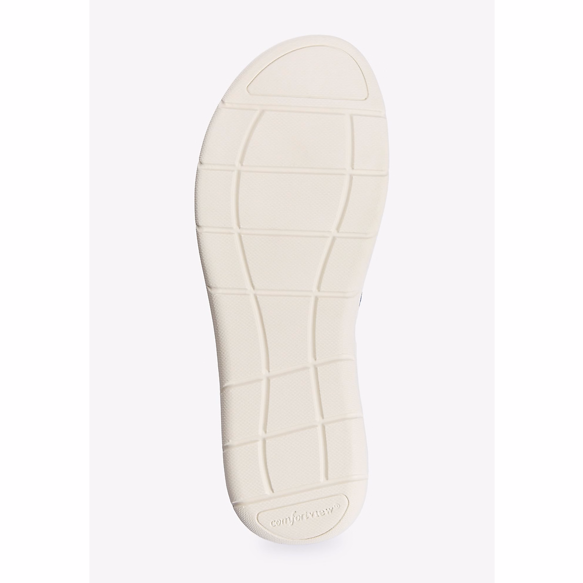 Comfortview Women's Wide Width The Serafina Sandal - 11 W, White Multi