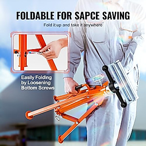 VEVOR Roller Stand, Heavy Duty 2500 LBS Load Capacity Tool Stand - 28"-52" Height Adjustable - Foldable Space-Saving Design - for Woodworking and Metalworking Long Boards, Metal Pipes or Bars