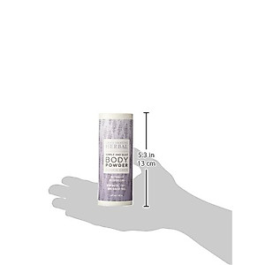 Fragrance Free Body Powder for Women and Men, Unscented Talc Free Talcum Powder, Cornstarch Free Dusting, Waxing, Natural Sugaring, Foot Powder, Dry Shampoo, Made in USA, Ora’s Amazing Herbal, 2.5 oz